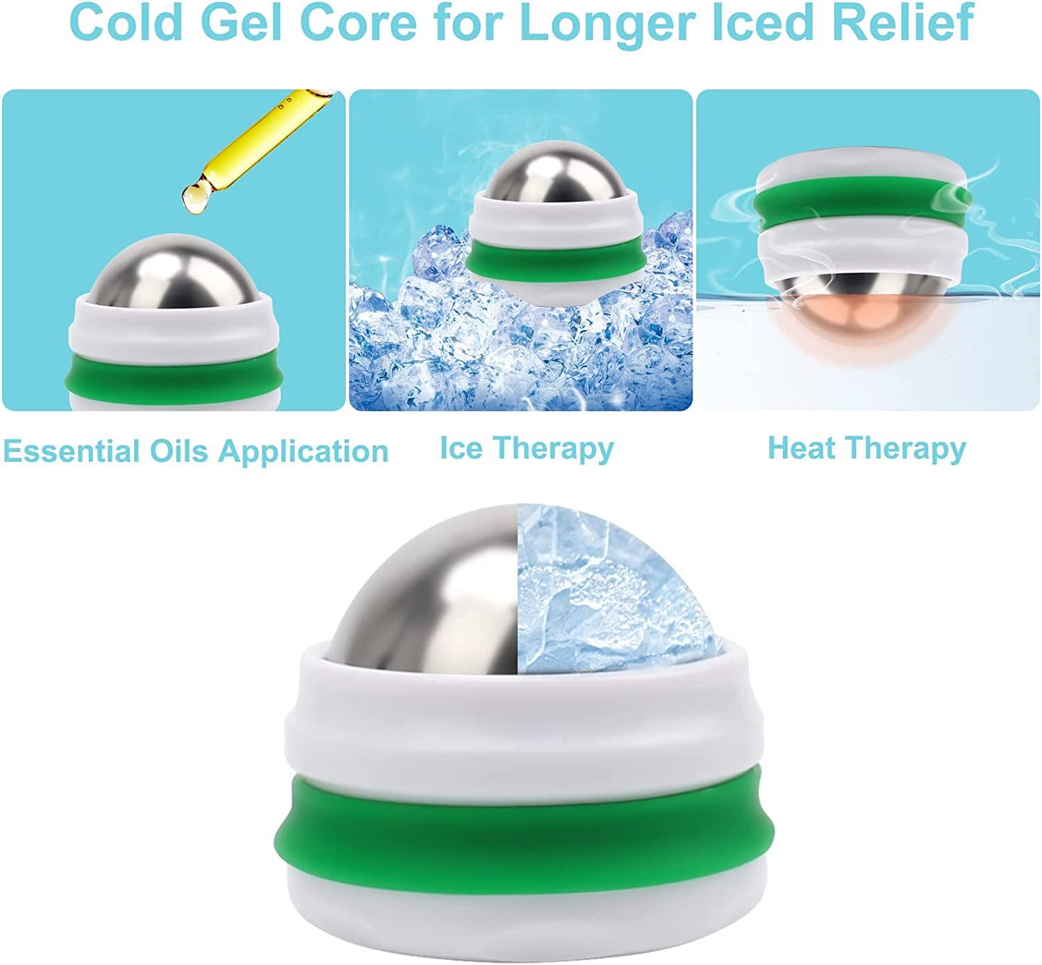 AHIER Cold Massage Roller Ball - Cold Therapy Relief for Deep Tissue ...