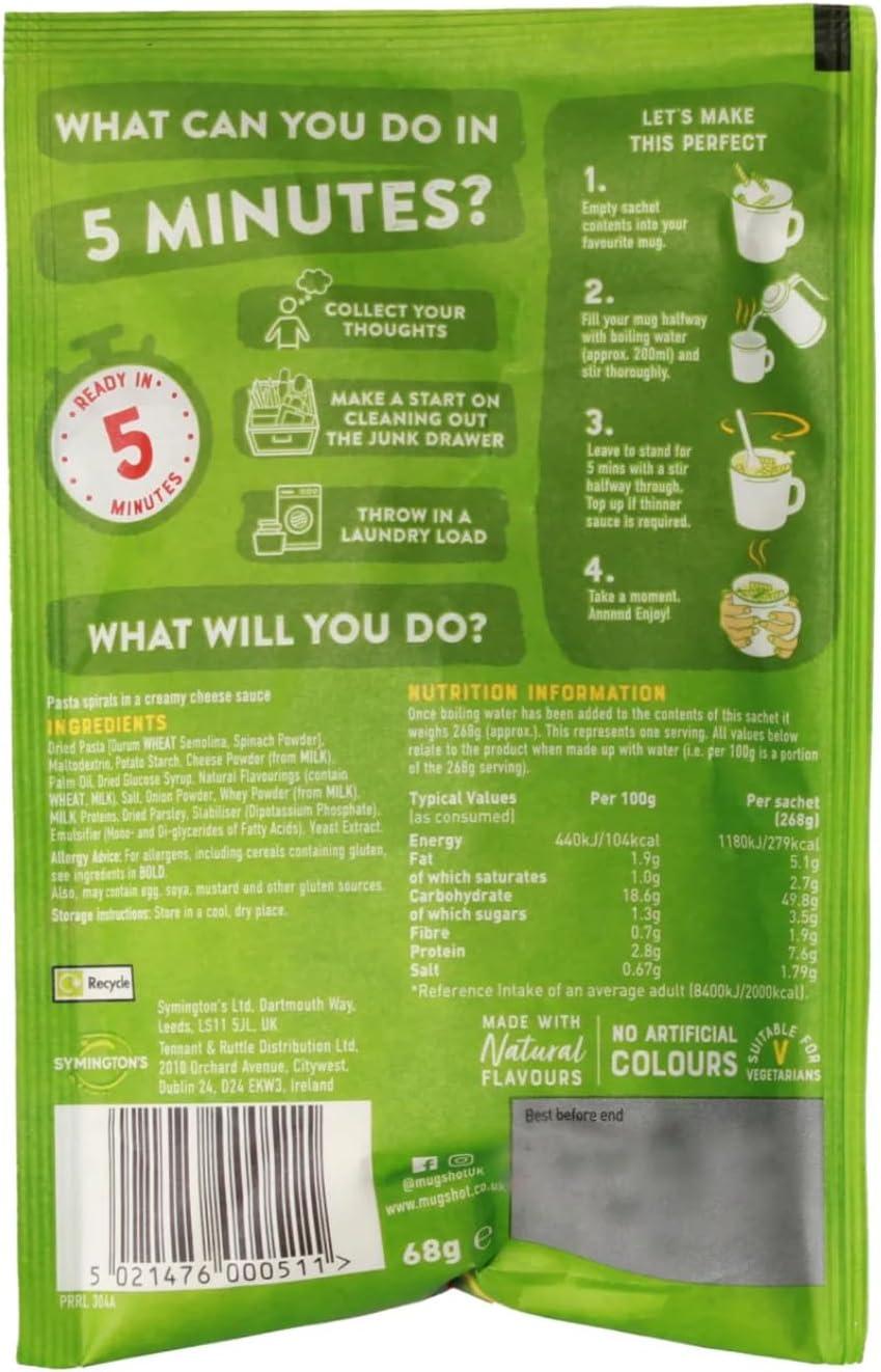 Instant Pasta Variety Bundle 366g - Mugshot Creamy Cheese Cajun & Roast ...