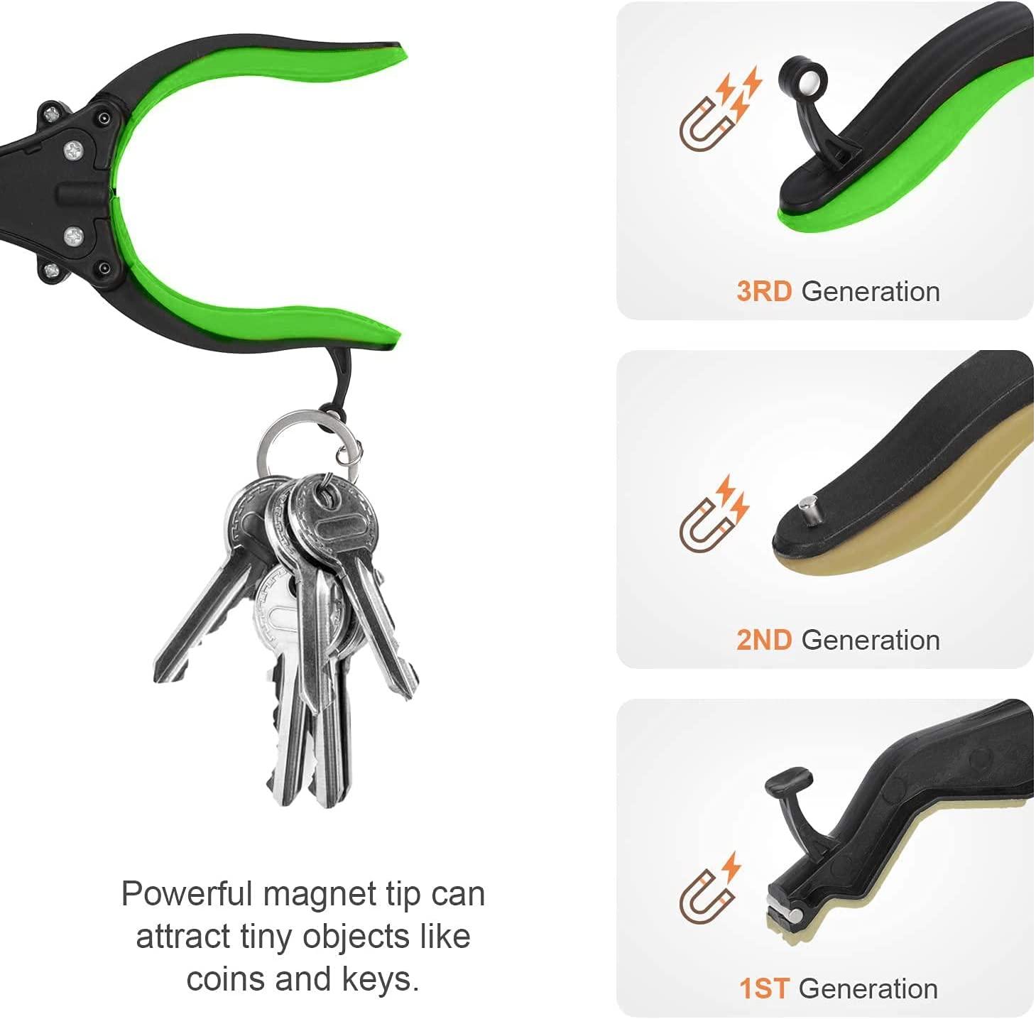 Reacher Grabber Pickup Tool with Light 32" Upgaded Long Grabber Tools ...
