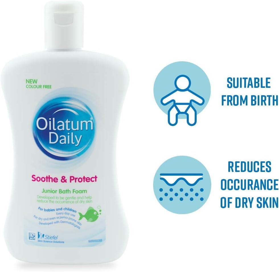 Oilatum Daily Soothe & Protect Junior Bath Bubbles - 300ml | For Dry ...