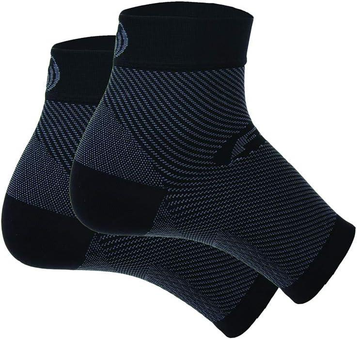 OrthoSleeve FS6 Compression Foot Sleeve (One Pair) - Large Black ...