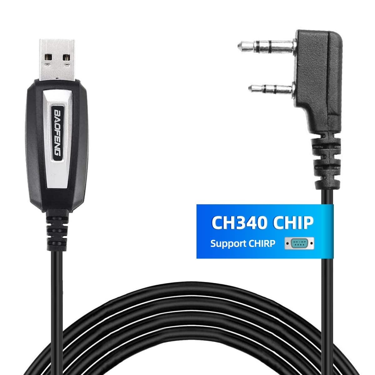 Baofeng USB Programming Cable CH340 Chip for GMRS Radio Two Way Radio ...