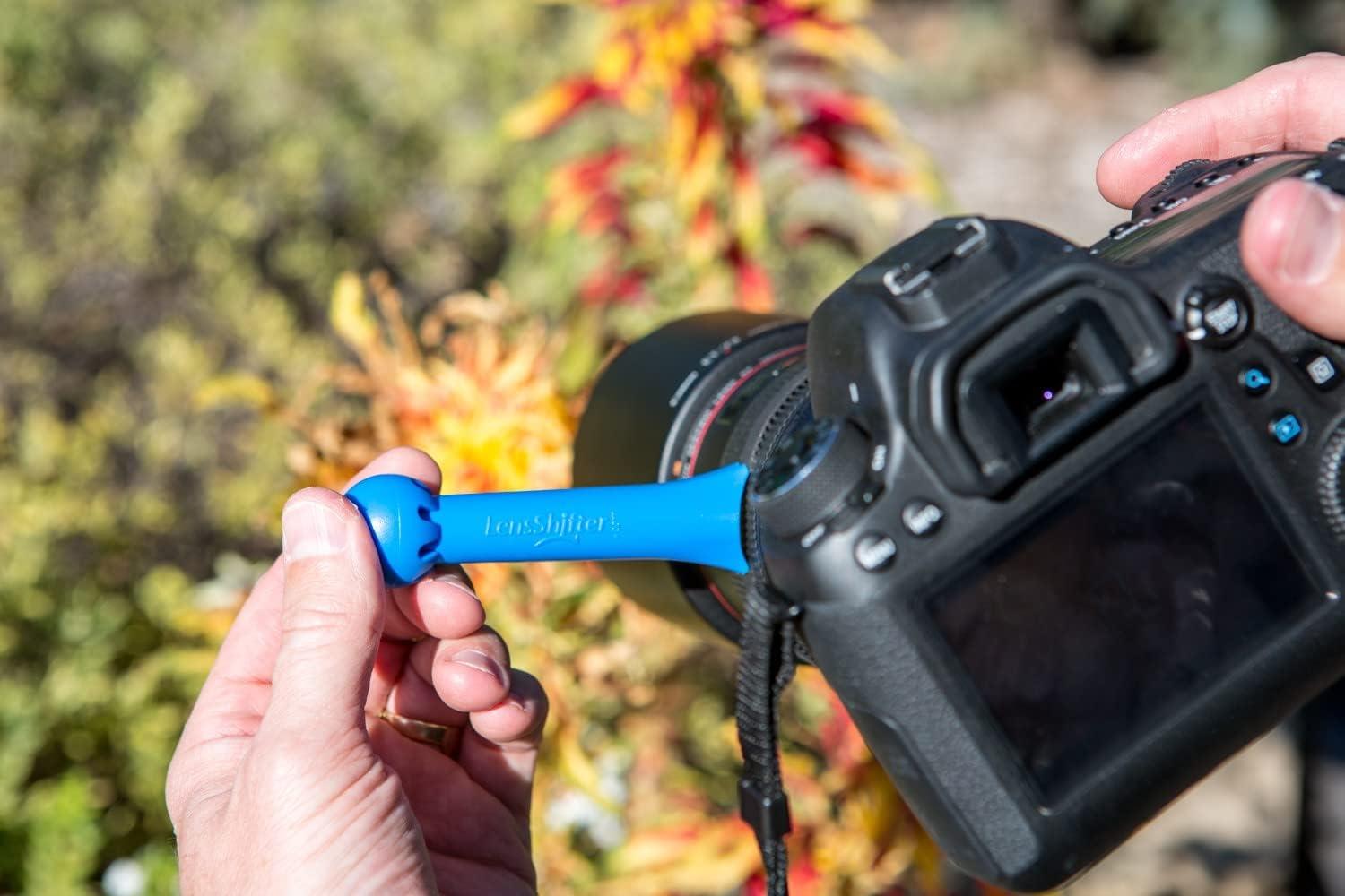 LensShifter Blue - DSLR and Mirrorless Camera Lens Focus and Zoom Grip ...