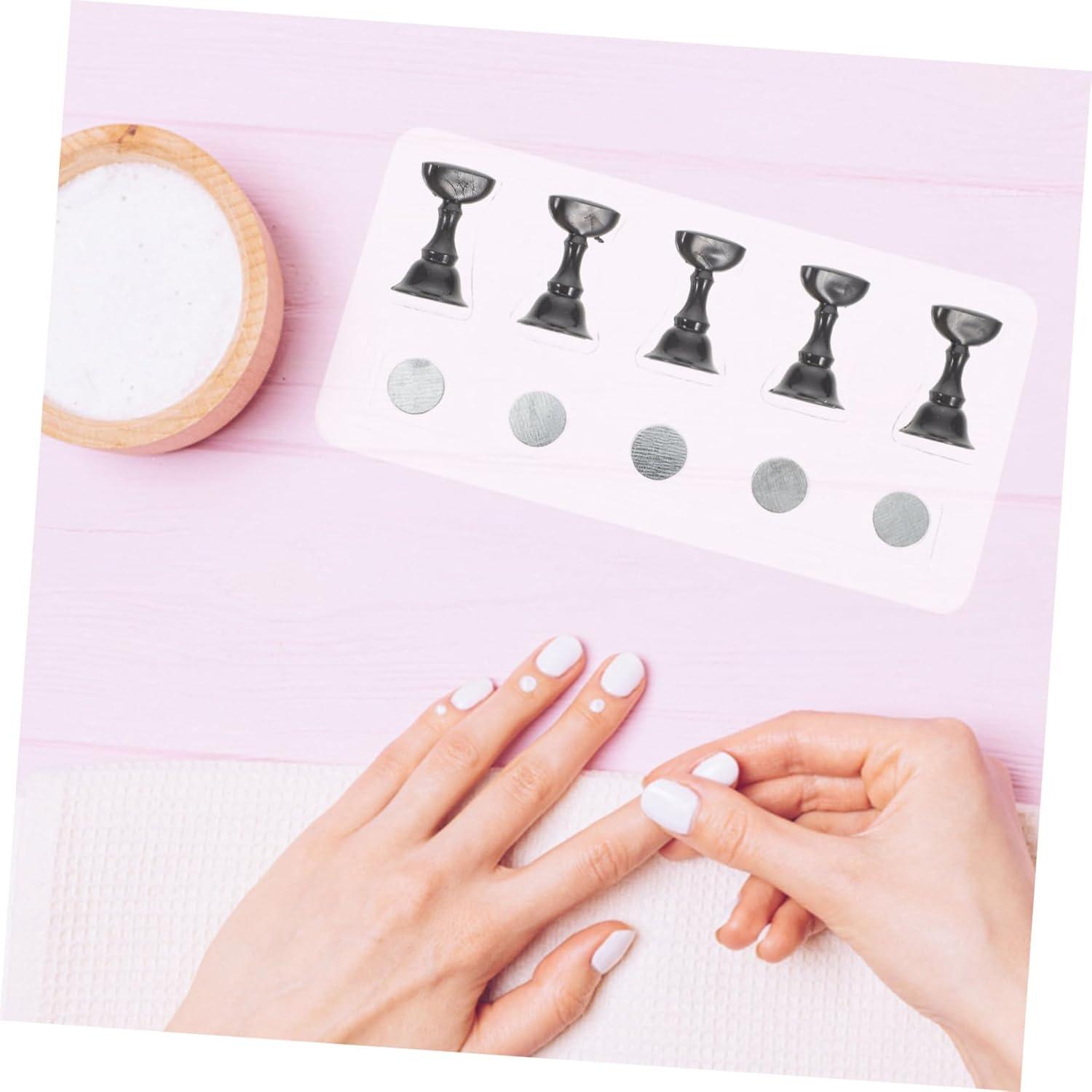 2 Sets Nail Checkerboard Accessories Magnet Japanese 2.5x1.4x1.4cm ...