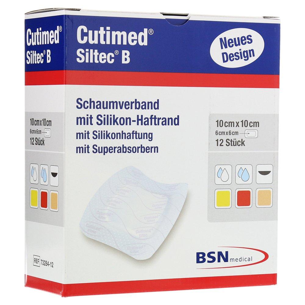 Cutimed Siltec B Foam Dressing 10x10 cm with Adhesive | Optimal Wound ...