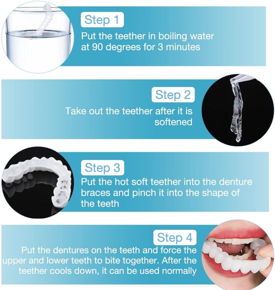 Buy Press Teeth - Upper & Lower Cardboard False Teeth | Temporary ...