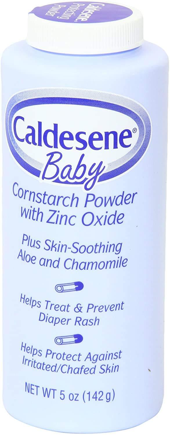 Caldesene Baby Cornstarch Powder With Zinc Oxide 5 oz (Pack of 2) 5 ...