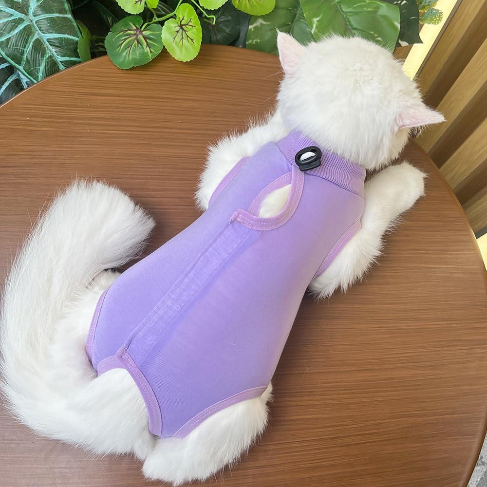 YouLhamy Katzenbody - Post-Op Recovery Suit for Cats | Anti-Lick Wound ...