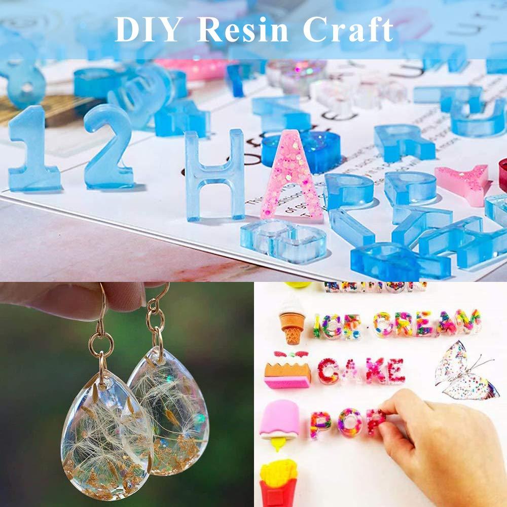 DR. RESIN Clear Epoxy Resin Art Resin Kit 16oz Crystal Jewelry Resin 2 ...