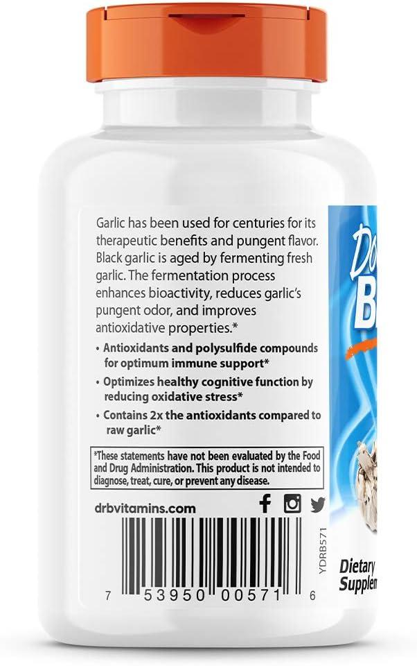 Doctor's Best Black Garlic Extract ABG10+ 250mg - Supports Healthy ...