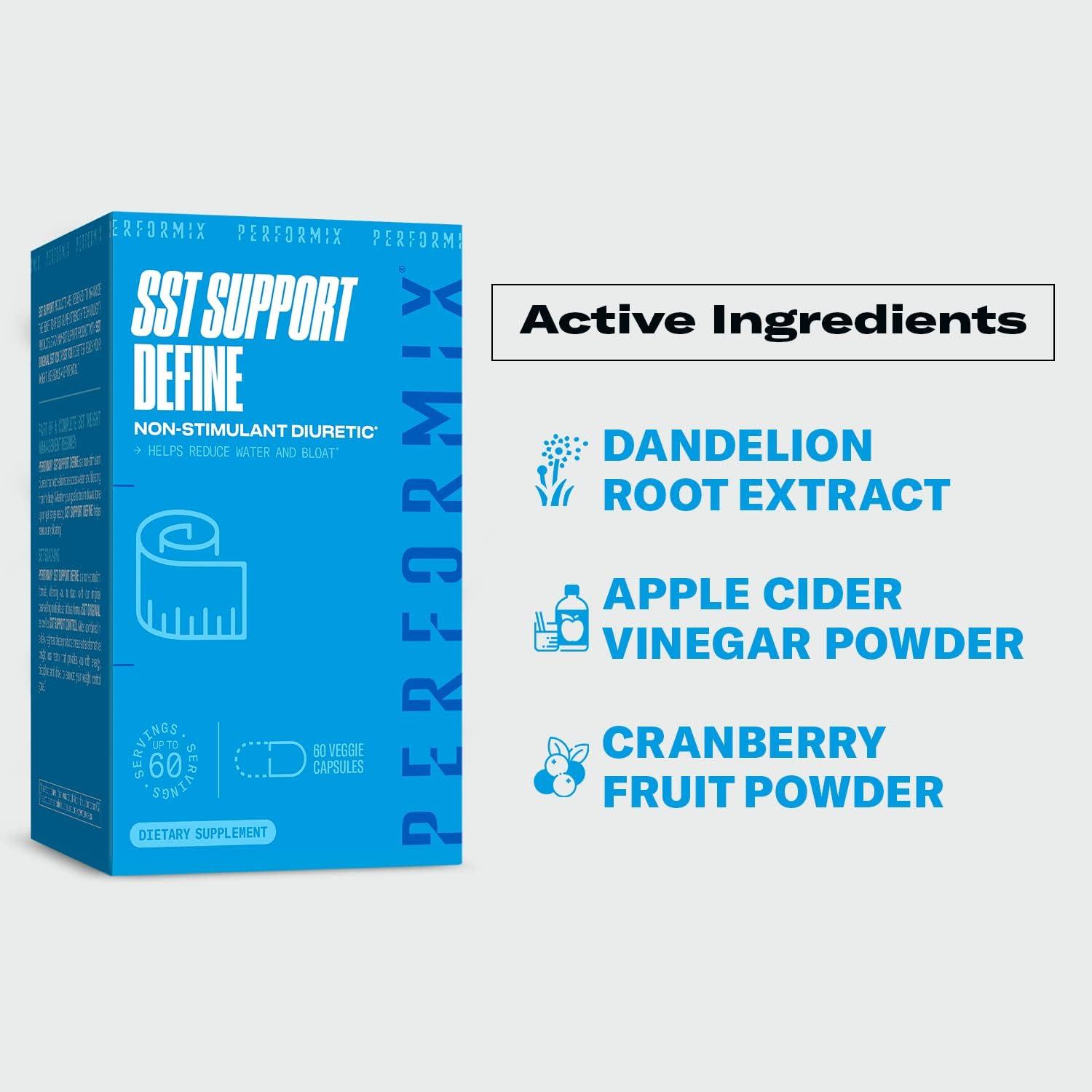 PERFORMIX SST Support Define Non-Simulant Diuretic - 60 Veggie Capsules