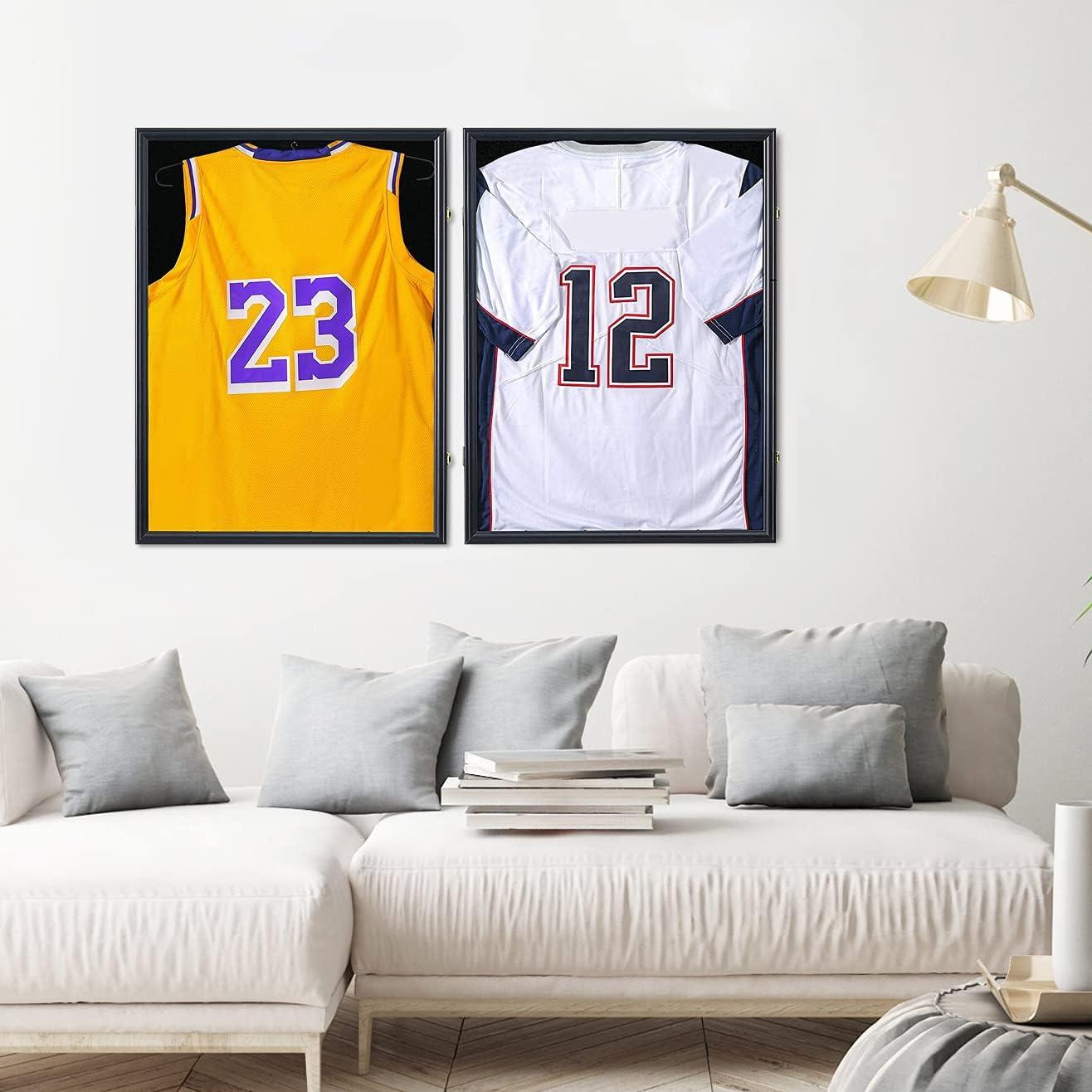 Temgee 2XL Jersey Display Frame - Large Black Matte Shadow Box Case for ...