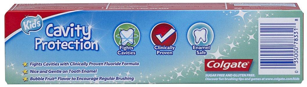 Colgate Kids Cavity Protection Toothpaste - Bubble Fruit Flavor, 4.6 ...