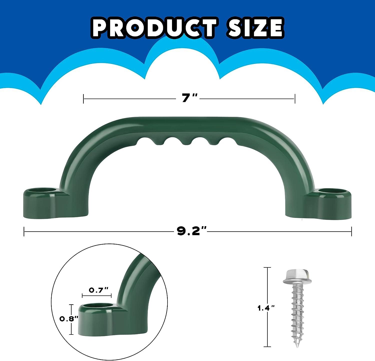 TURFEE 8 Pack Playground Safety Handles Set Swing Set Kids Safety Hand ...