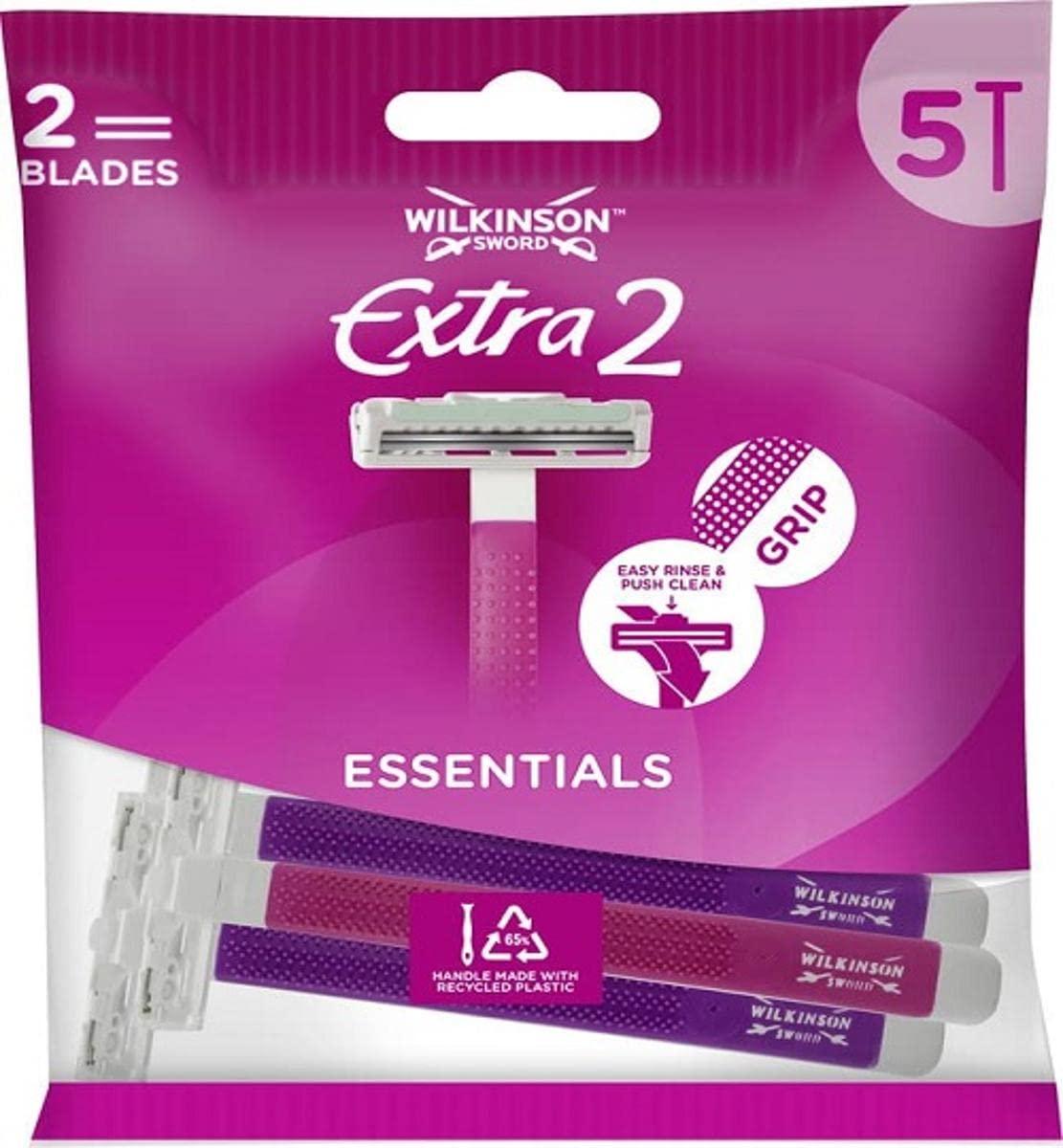 Buy Wilkinson Sword Extra 2 Beauty Disposable Razors - 5 Pack ...