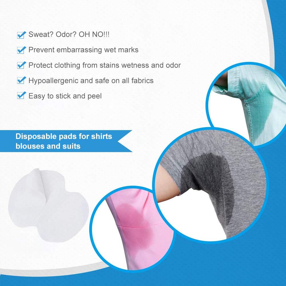 100 Pack Underarm Sweat Pads for Men & Women | Premium Disposable ...