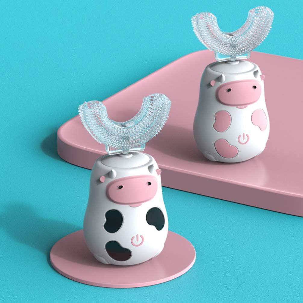 Healifty U- Shaped Kids Toothbrush Cute Cow Kids Self Brushing ...
