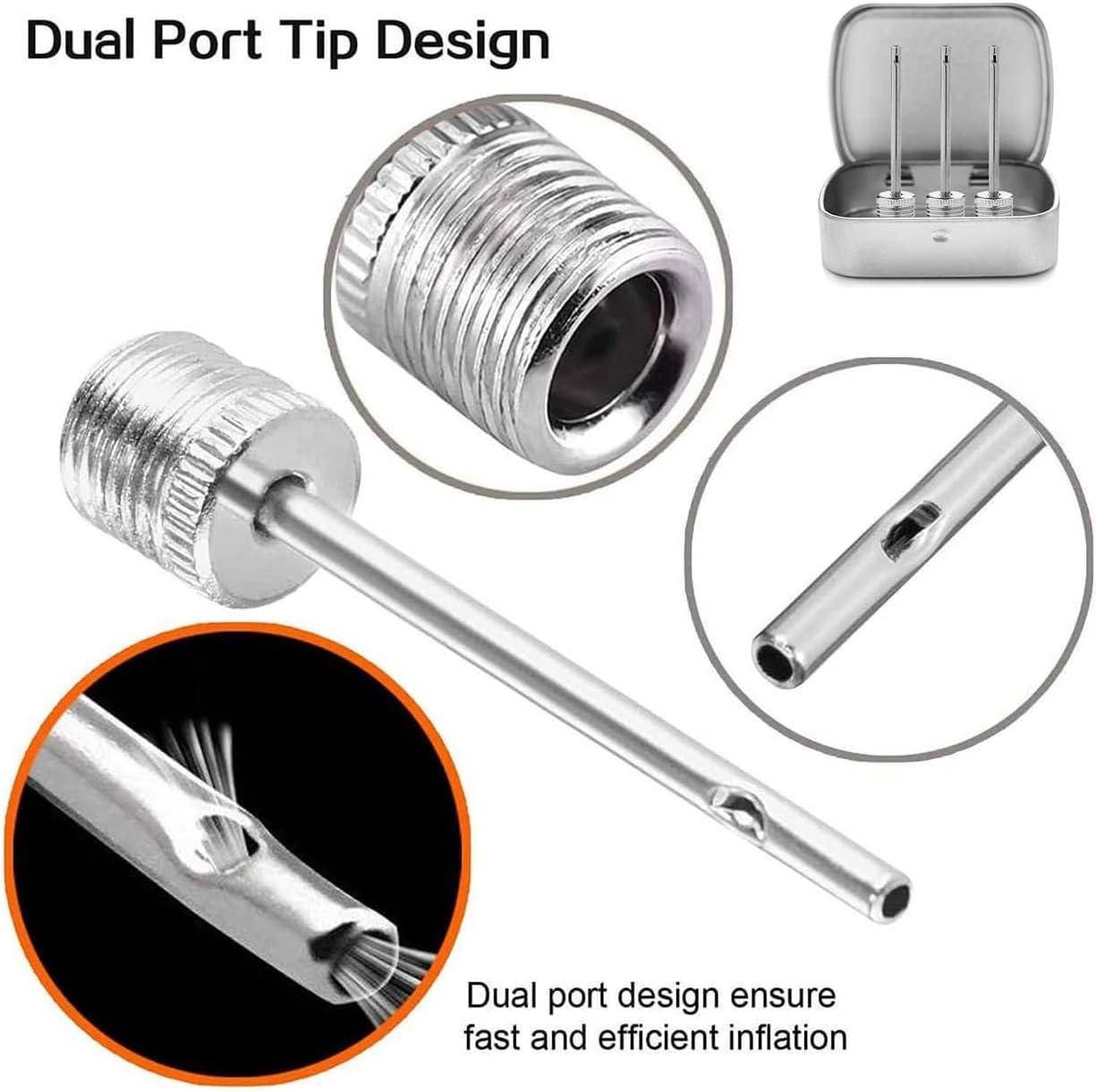 TONUNI Air Pump Needle Set - 15 Pack Dual-Port Inflation Needles for ...