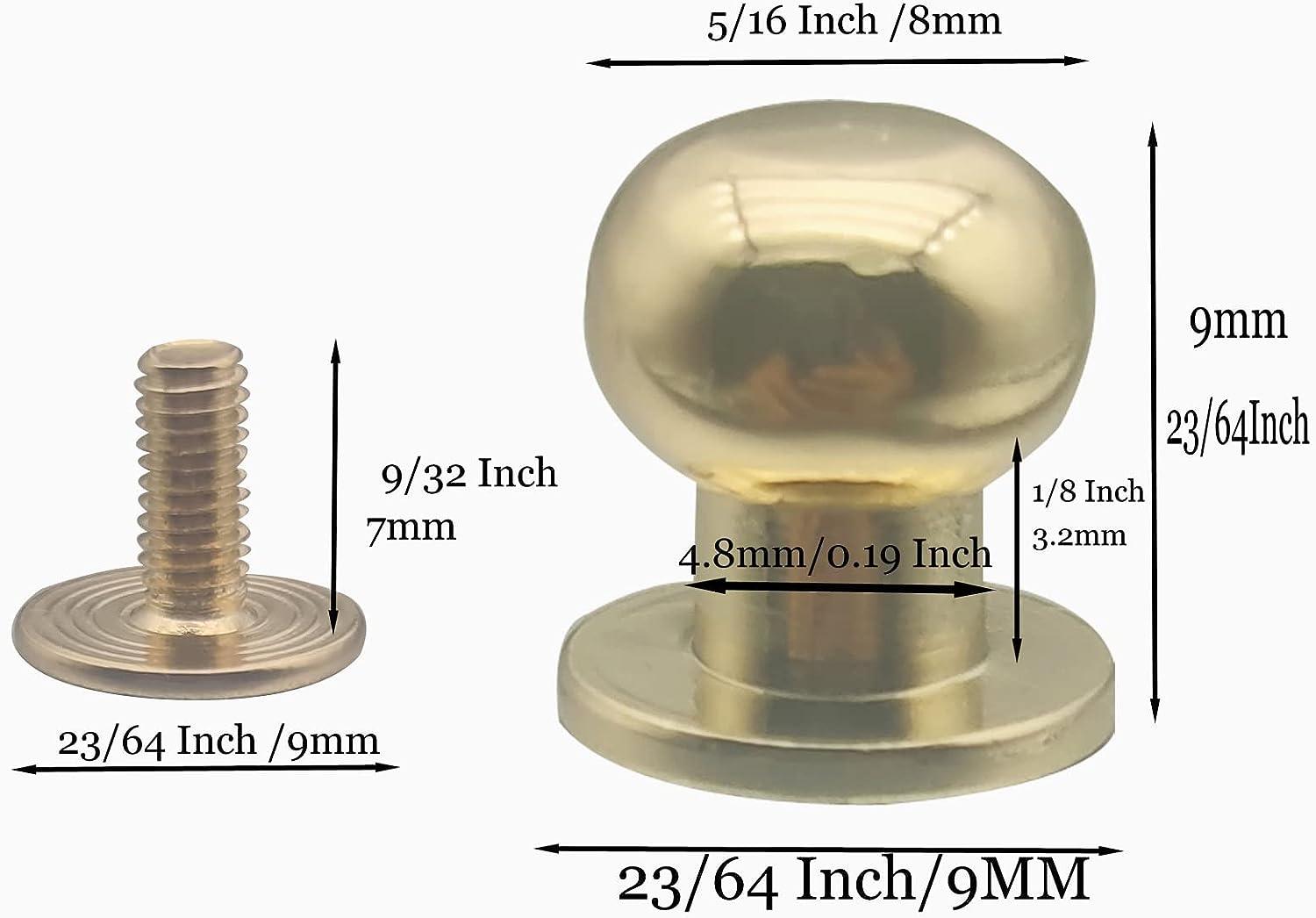 Solid Brass Rivets For Leather