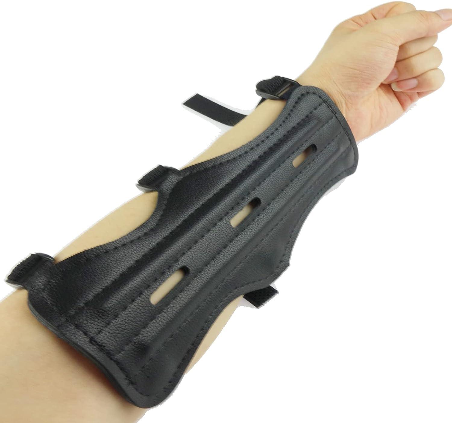 Miokun 6 Pack Adjustable Leather Armguard Archery Arm Guards for ...
