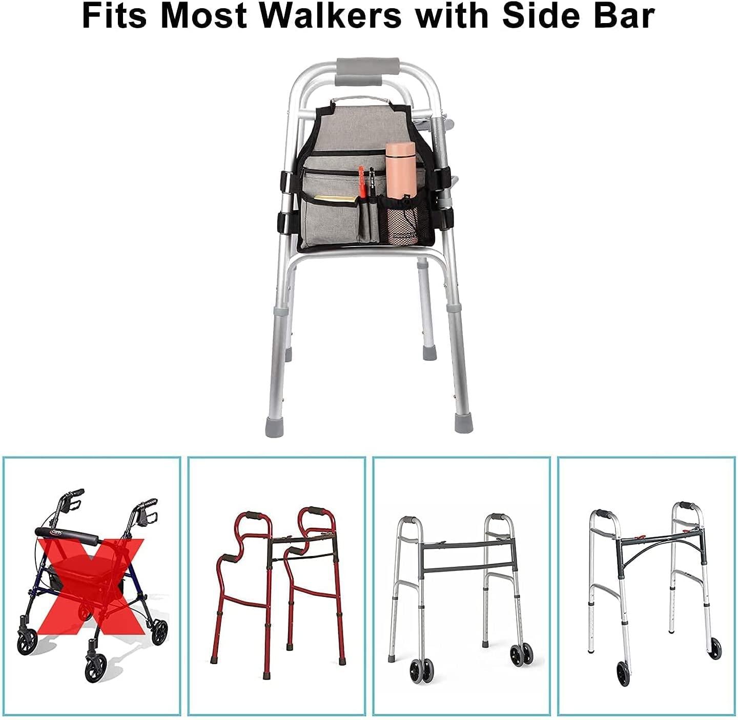 Supregear Side Walker Bag, Walker Side Access Bag Organizer Pouch Tote ...