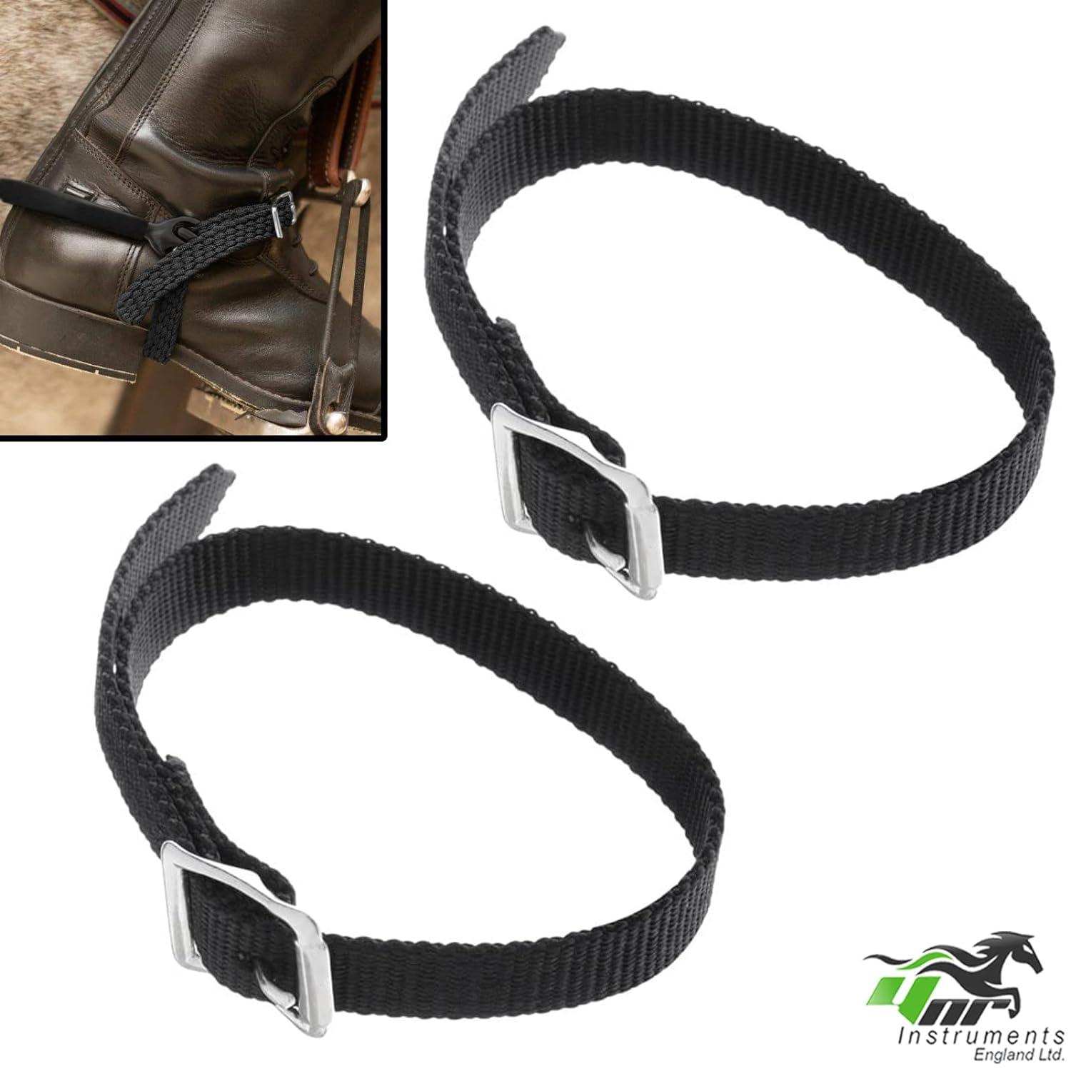 Horse Riding Spur Rider Metal Blunt Rounded End Spurs Steel With Buckle ...
