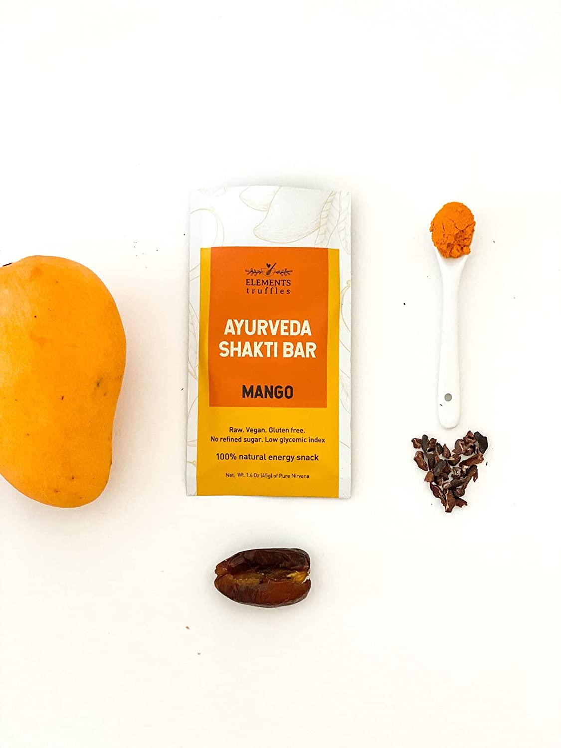 Elements Truffles Ayurveda Shakti Bars - Vegan & Organic Date Energy ...