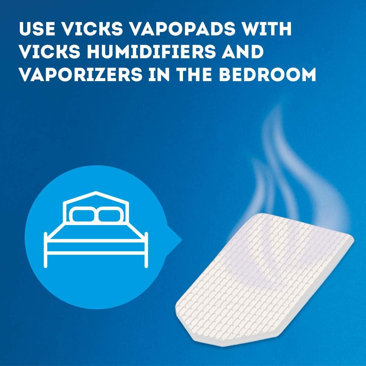 Vicks VapoPads 6 Count for Humidifiers & Vaporizers - Soothing Menthol ...