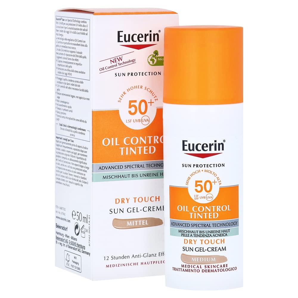 Eucerin Sun Oil Control Tinted Face Gel-Cream SPF50+ | Medium - Best UV ...