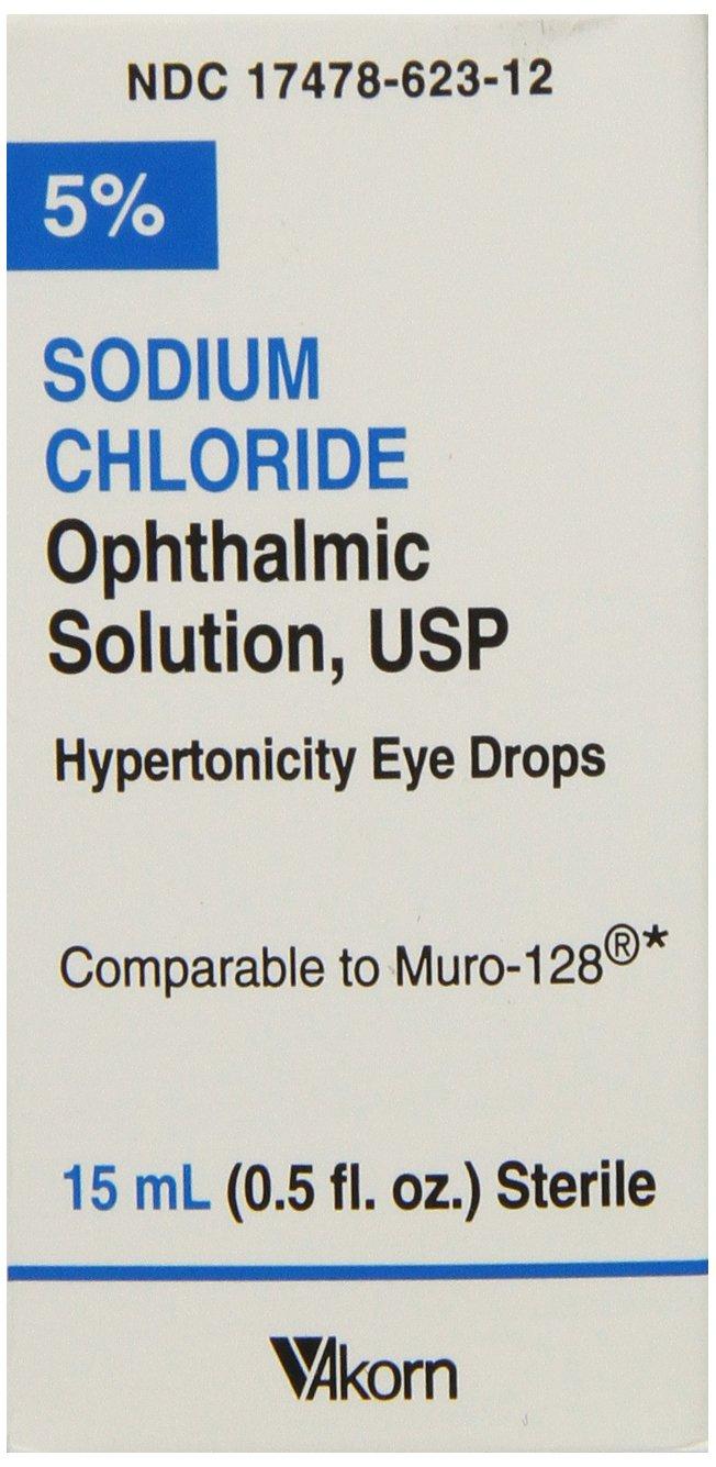 Sodium Chloride Ophthalmic Drops 5% 15mL - Pack of 3 | Eye Care ...