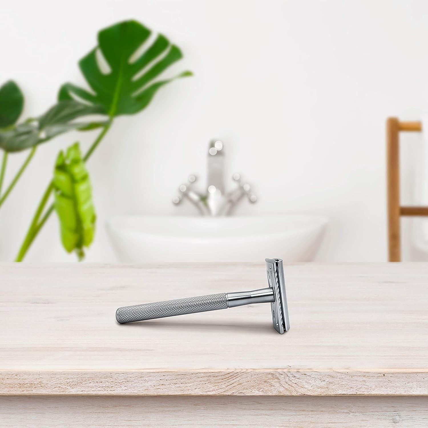 Double Edge Safety Razor - Eco-Friendly Metal Razor for Men and Women | Bambaw | Buy Now with ...