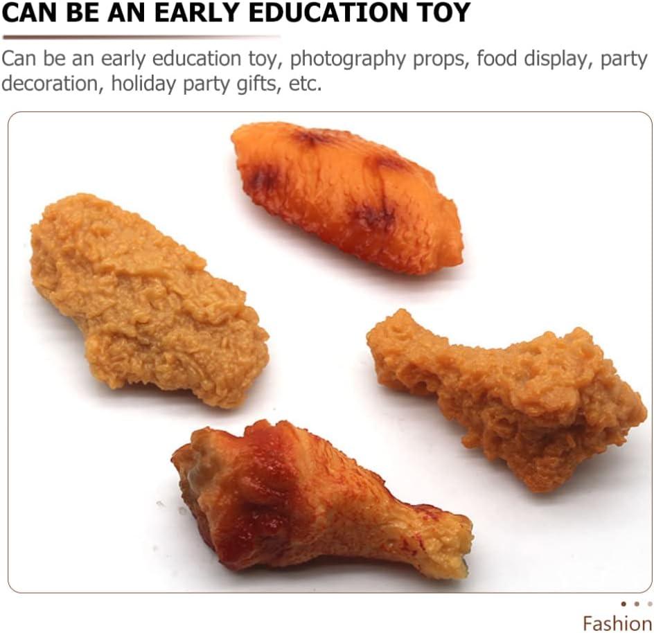 Operitacx 1 Set Chicken Leg and Wing Model Fake Chicken Wings Plush ...