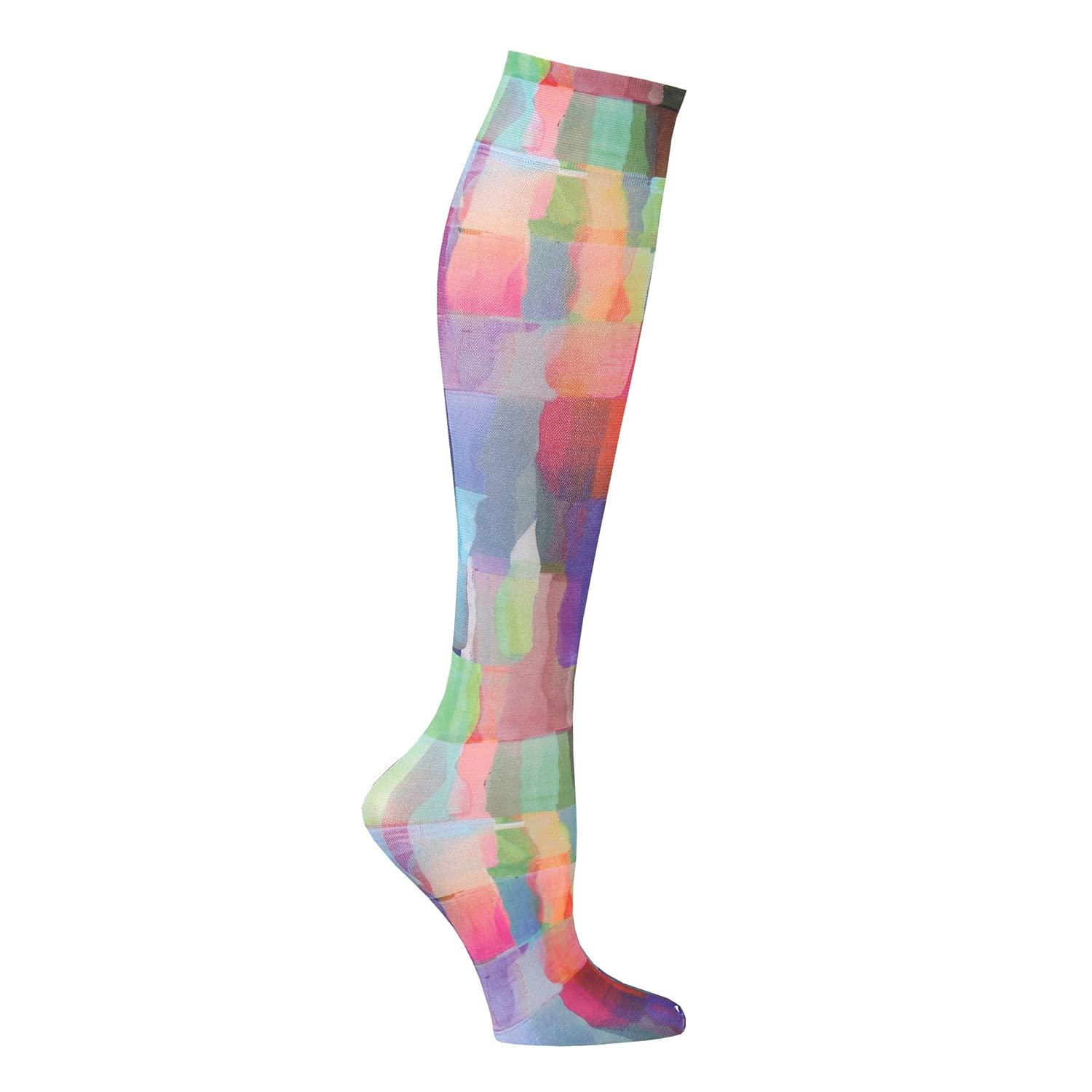 Celeste Stein Mild Compression Knee High Stockings Wide Calf | Rainbow ...