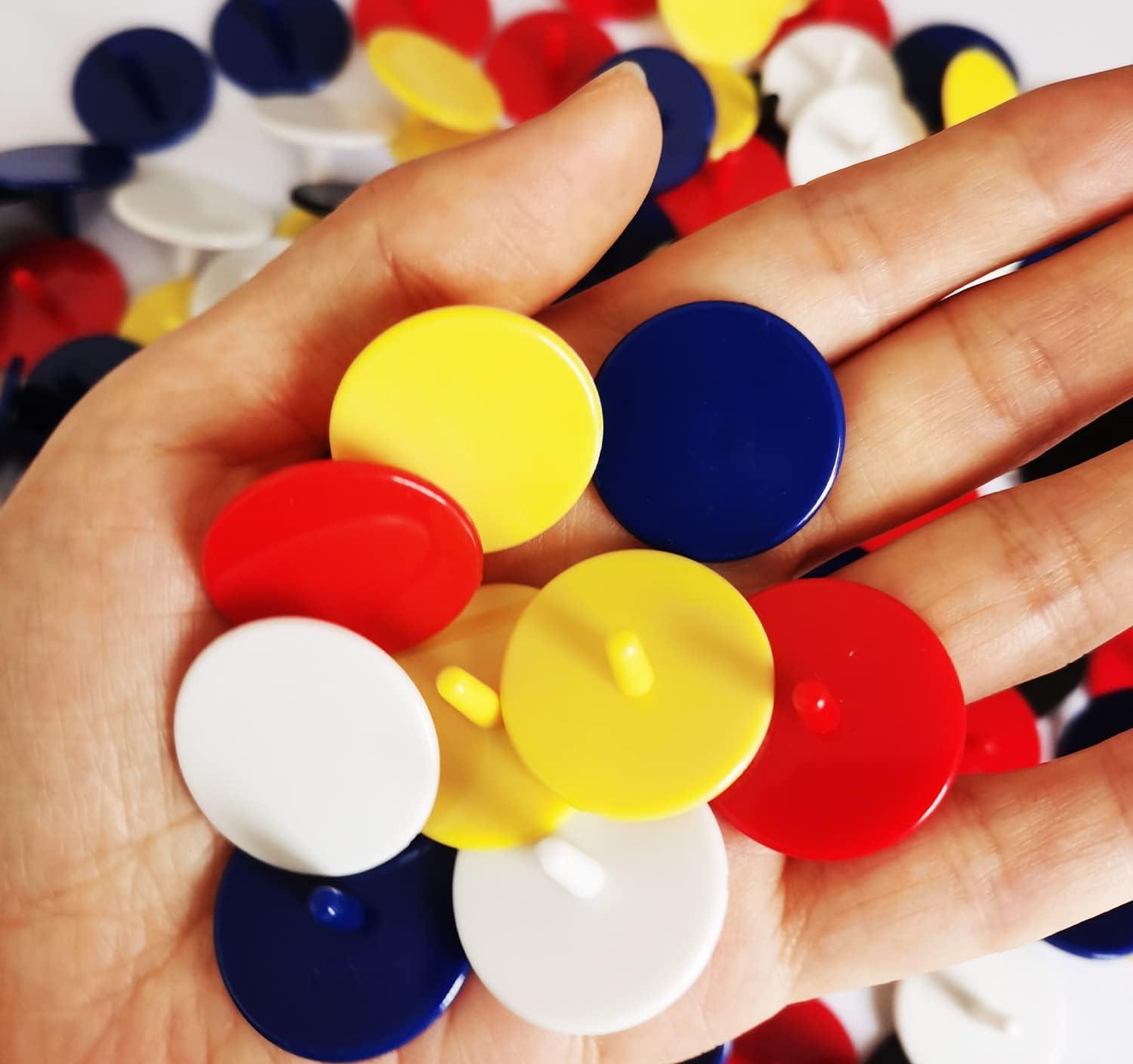 Adhere Golf Ball Marker 100pcs Plastic Position Quarter Size 0.94 Flat ...