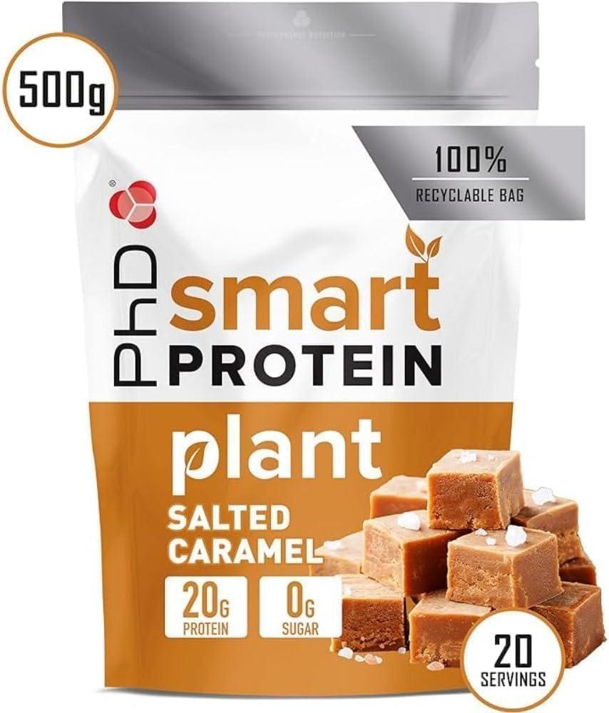 PhD Nutrition Smart Protein Plant Salted Caramel 500g - 20 Servings ...