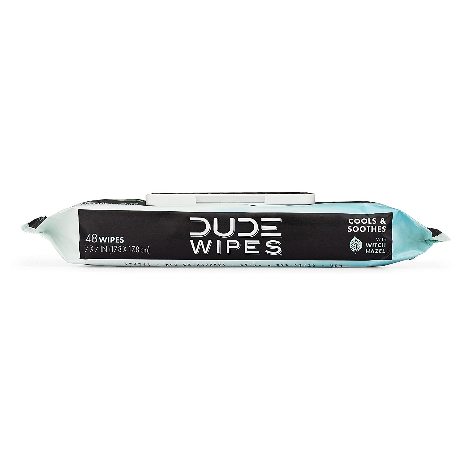 Dude Wipes Medicated Flushable Wipes 3 Pack - 144 Unscented Extra-Large ...