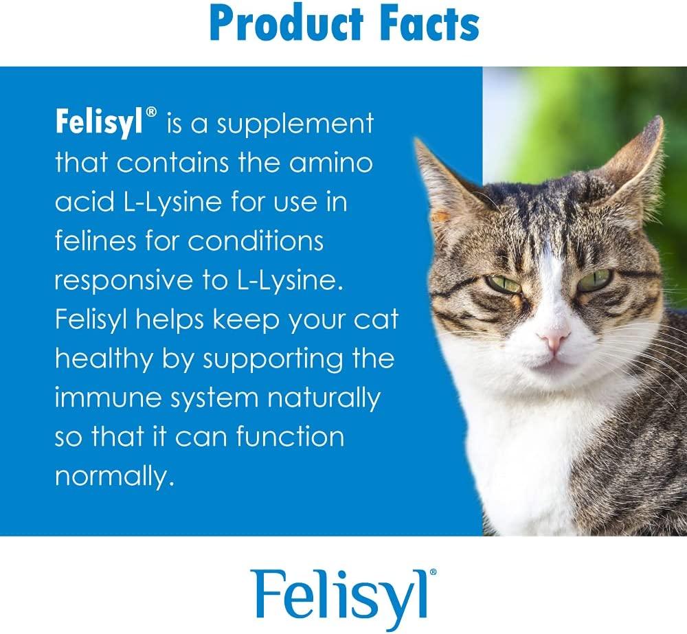 Felisyl L-Lysine Immune System Support Granules for Cats 3.5oz (100g ...