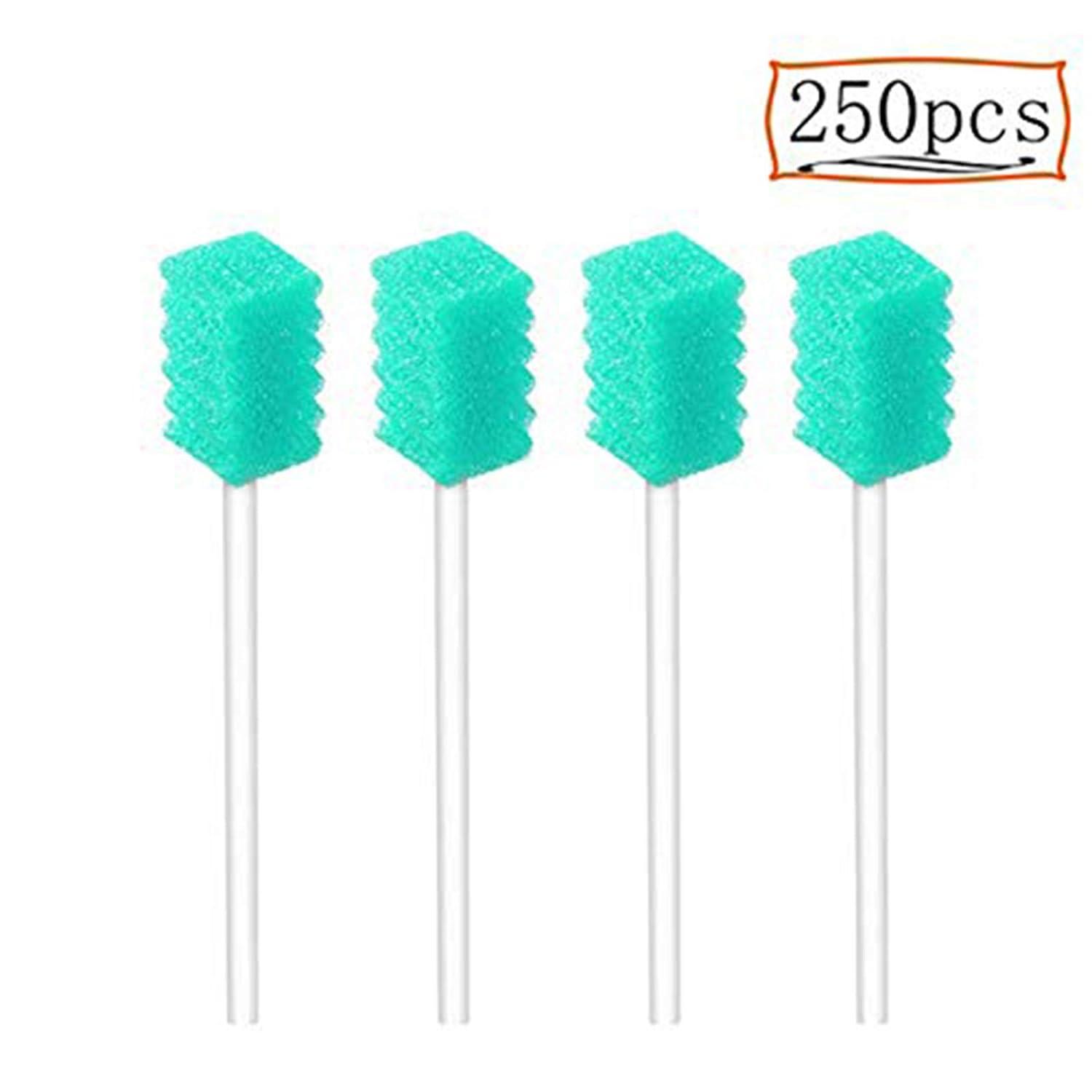 250 Pack Sterile Disposable Oral Swabs: Unflavored Dental Sponge ...