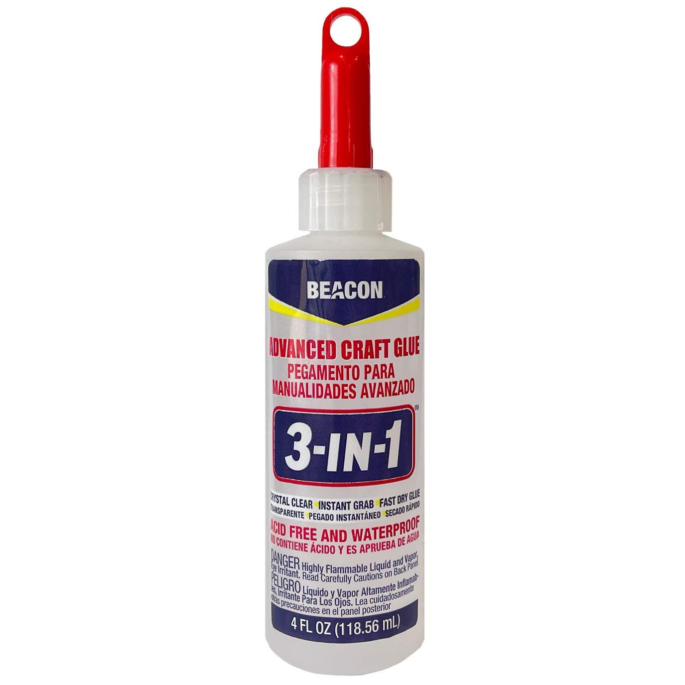 Beacon 3-in-1 Advanced Crafting Glue 4oz - Top Quality Adhesive for ...