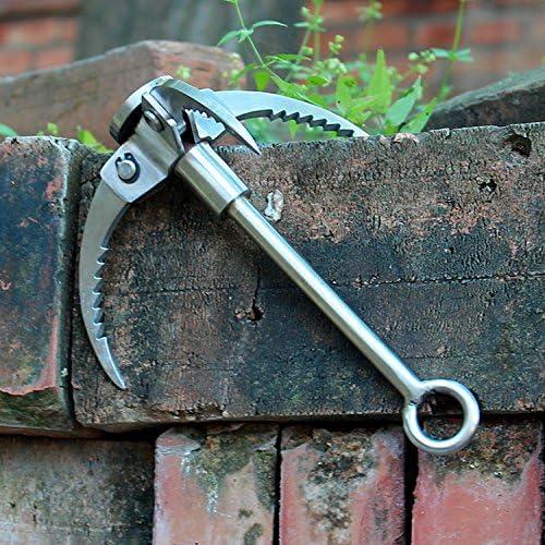 Cyfie Stainless Steel 3-Claw 4-Claw Sawtooth Grappling Hook with 10m ...