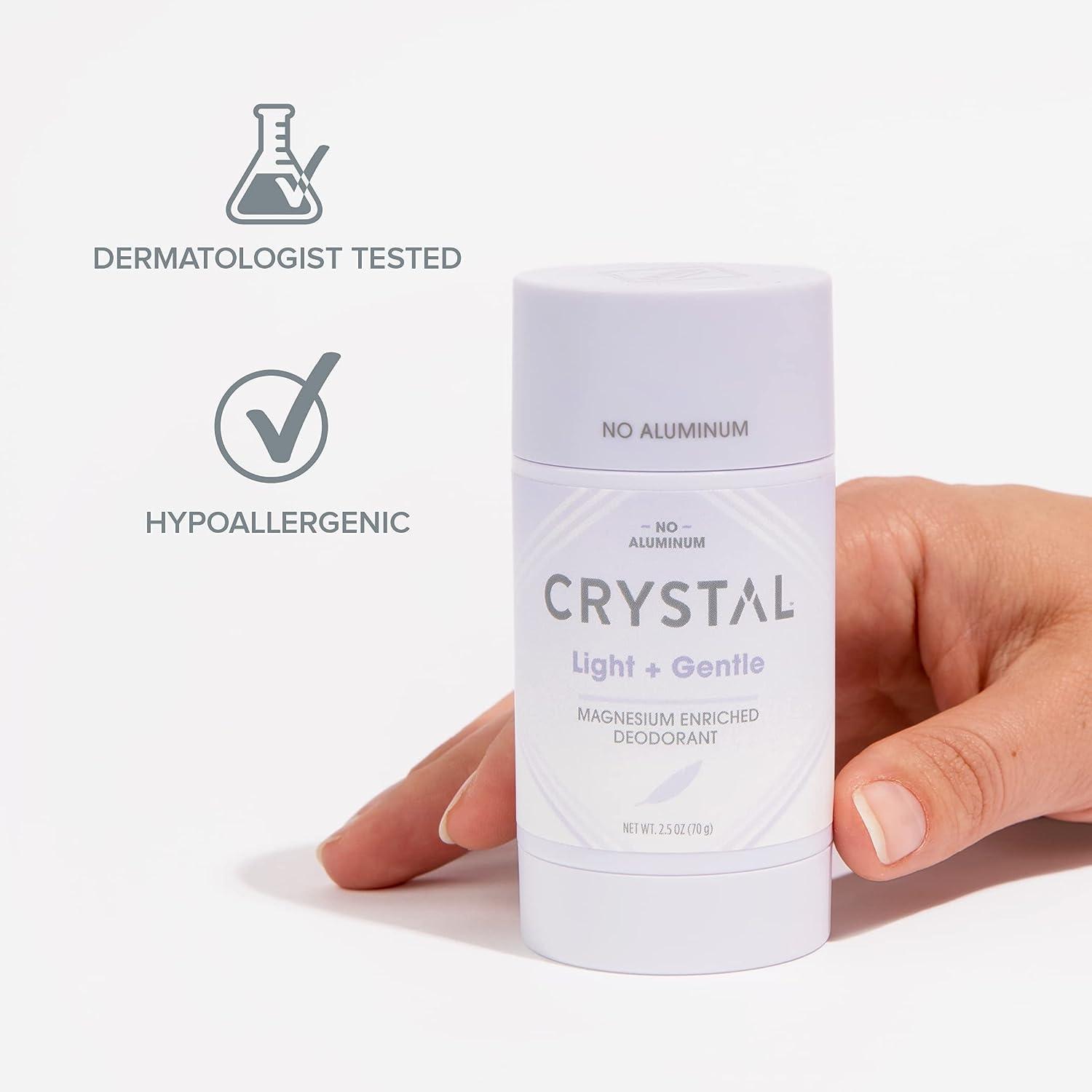 Crystal Magnesium Non-Irritating Deodorant Stick | Aluminum-Free ...