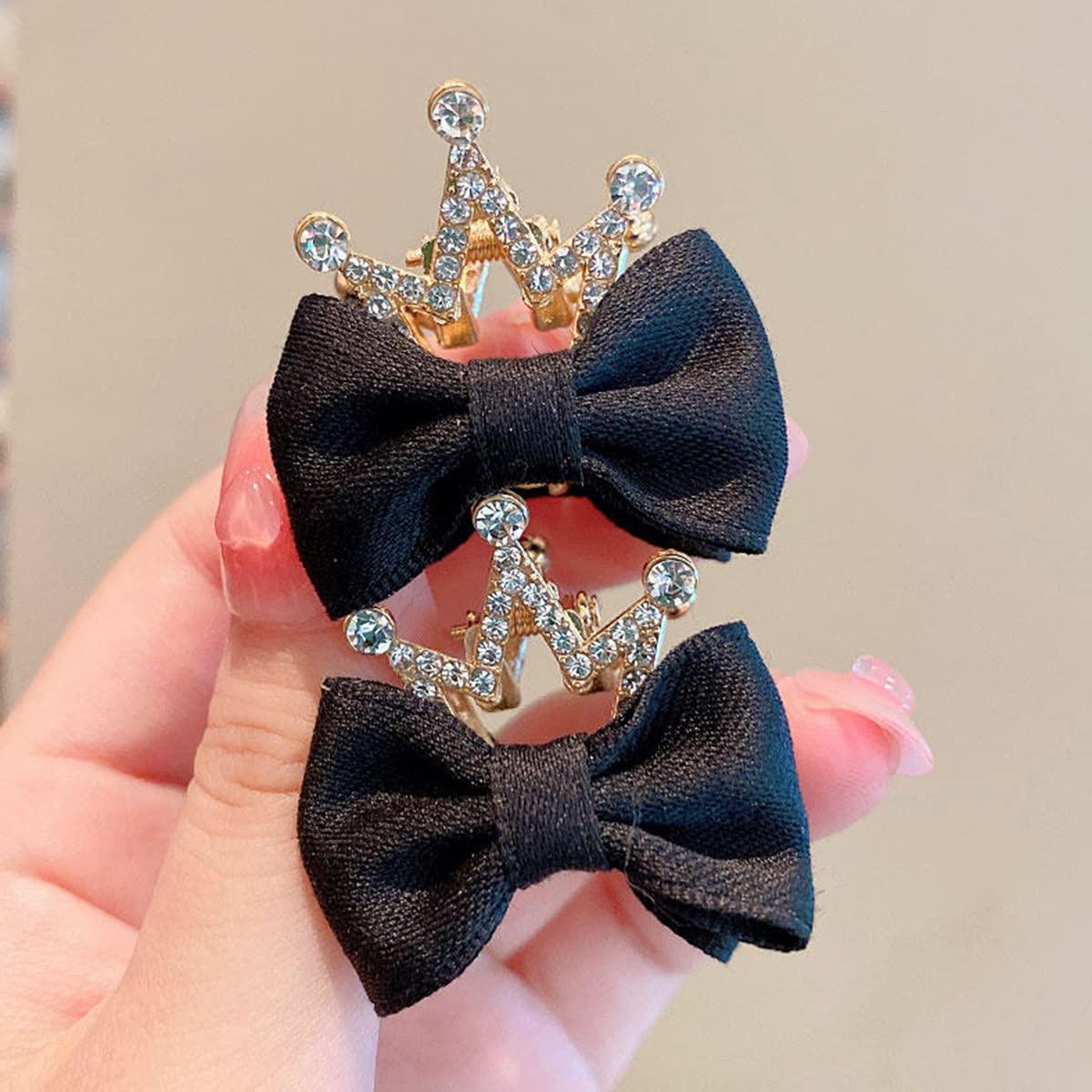 12Pcs Small Bow Princess Hair Claw Clips for Thin/Medium Thick Hair ...