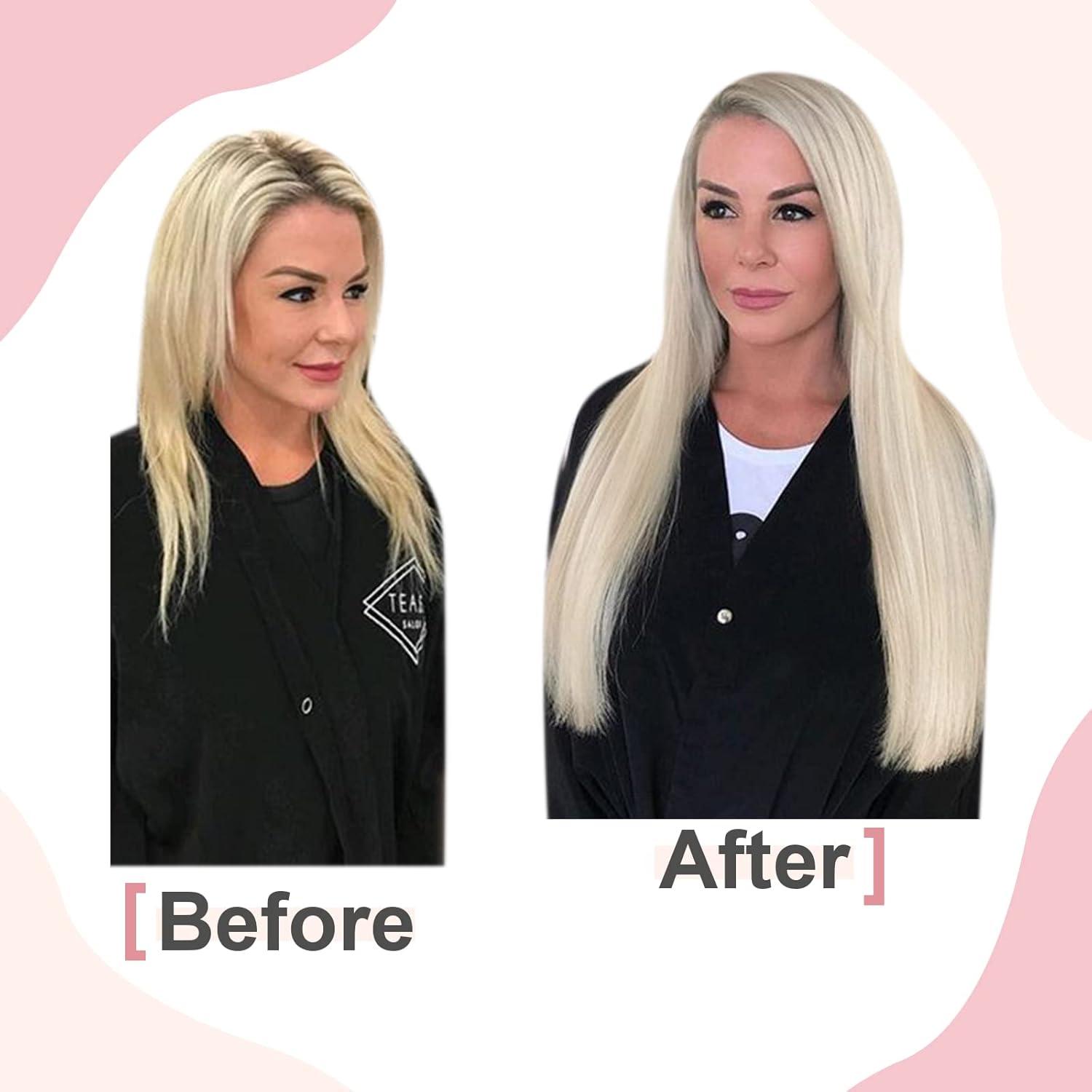 Easyouth UTIP Real Hair Extensions - 14 inch 50g Platinum U Tips ...