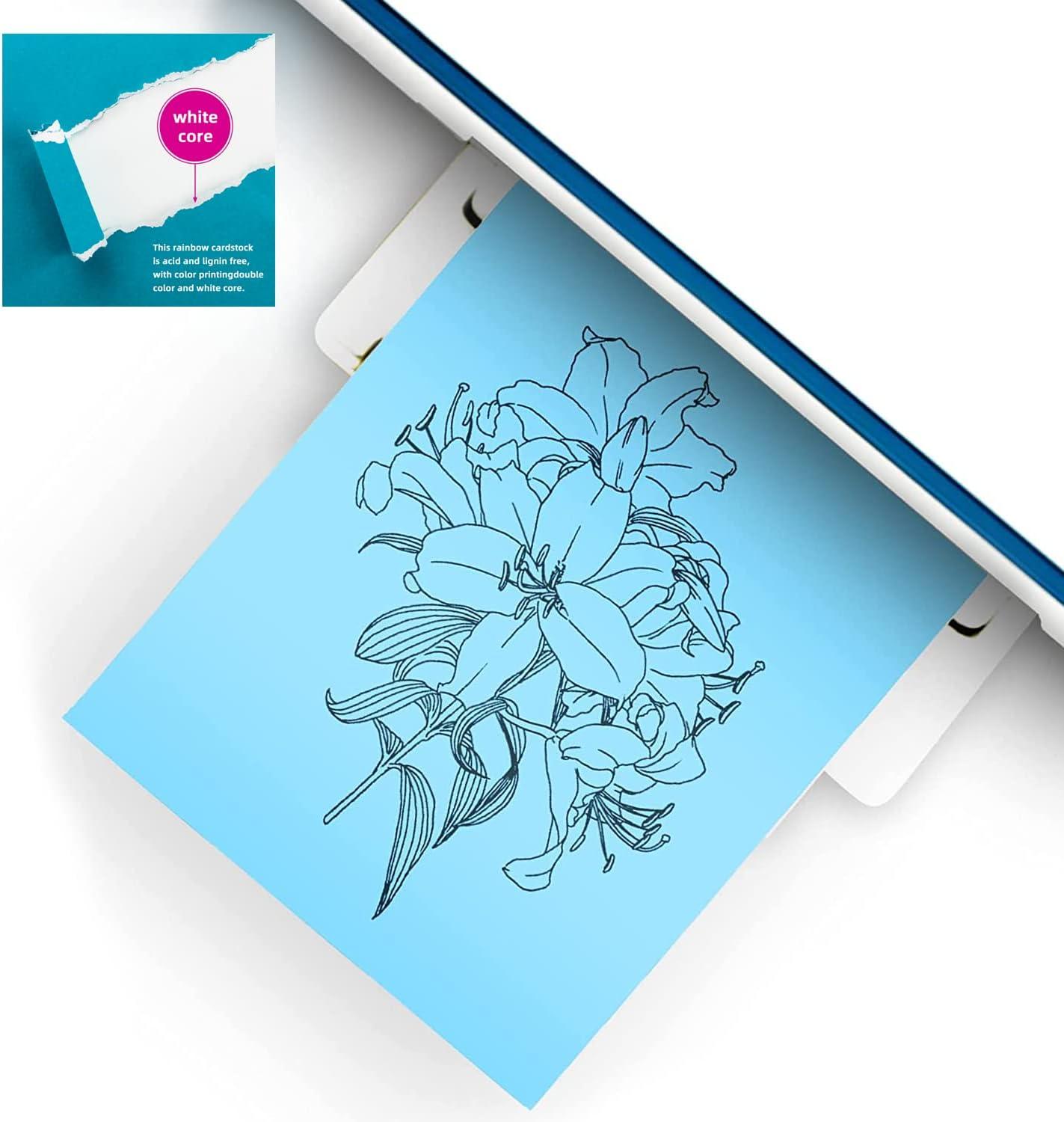 60 sheets Color Cardstock 28 Assorted Colors 250gsm A4 Size Double ...