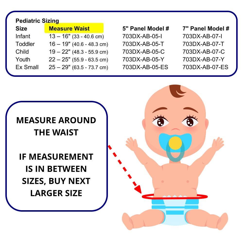 Pediatric Abdominal Binder Deluxe | Umbilical Hernia Belt for Toddlers ...