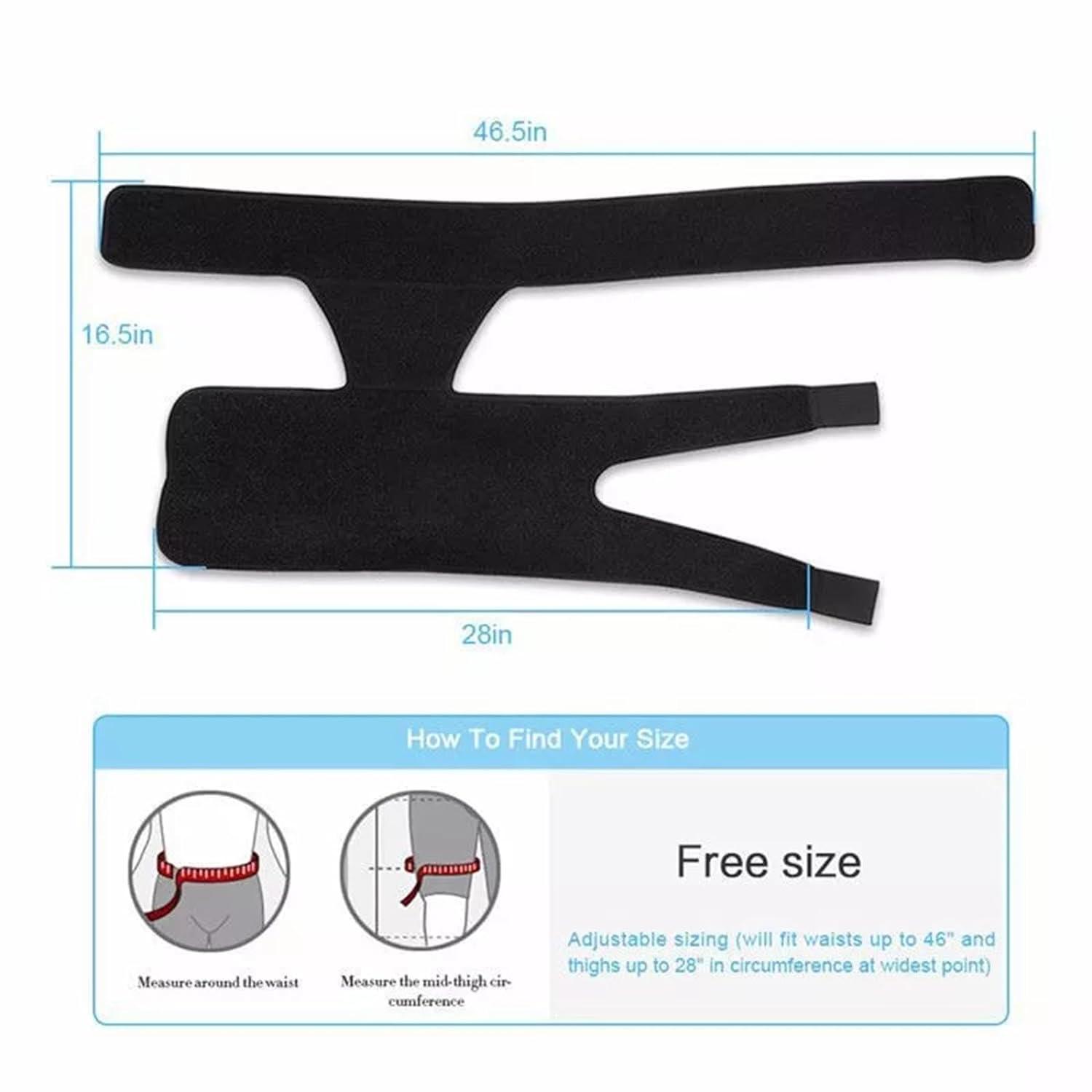 Layhou Adjustable Groin Support Bandage - Thigh Compression Brace for ...