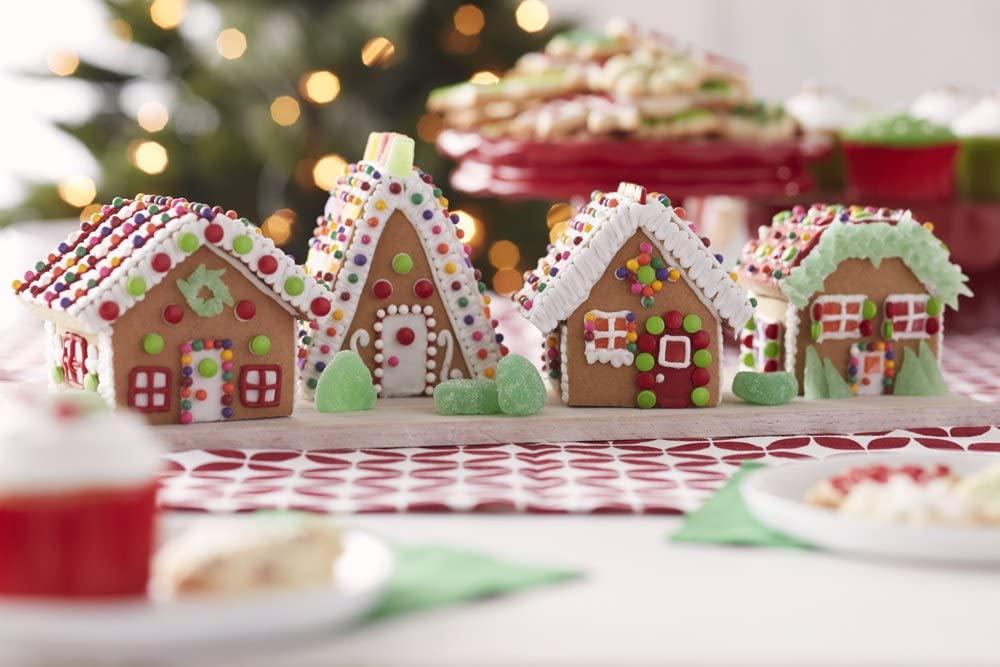 Wilton Mini Village Gingerbread House Kit - DIY Holiday Decorating Set ...