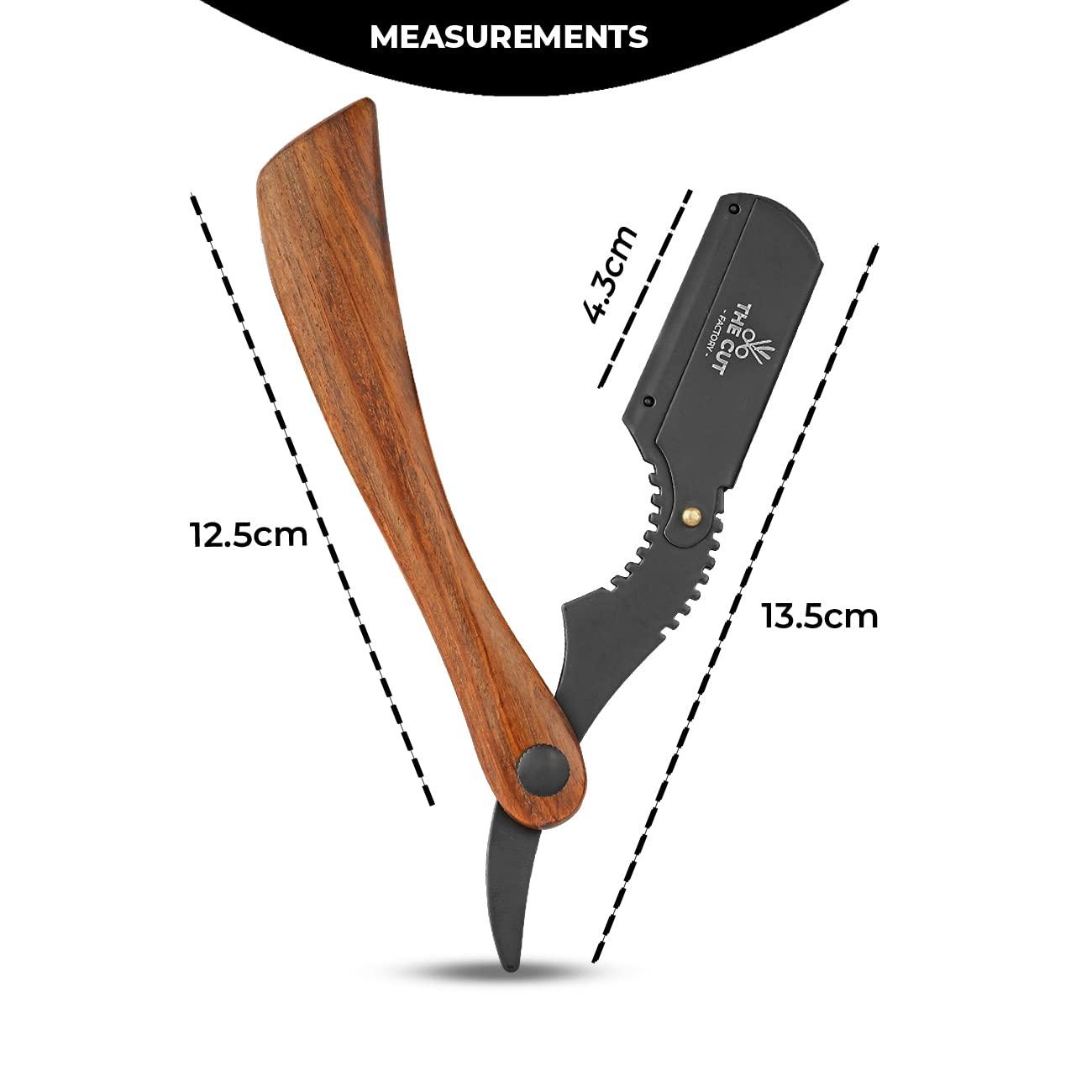 Cut Factory Straight Razor with 100 Platinum Treat Blades ...