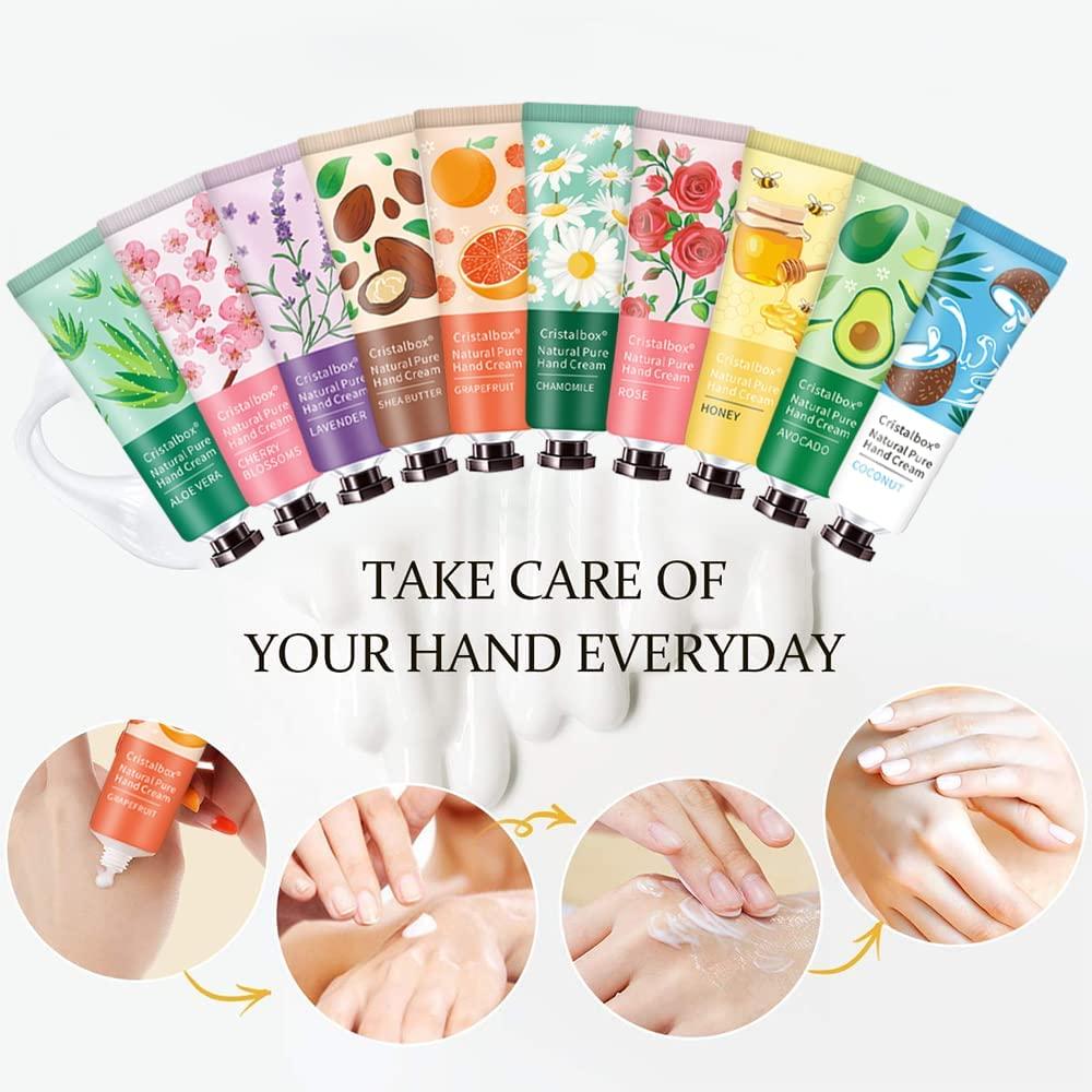 18 Pack Hand Cream Gift Set - Moisturizing Lotion for Dry, Cracked ...