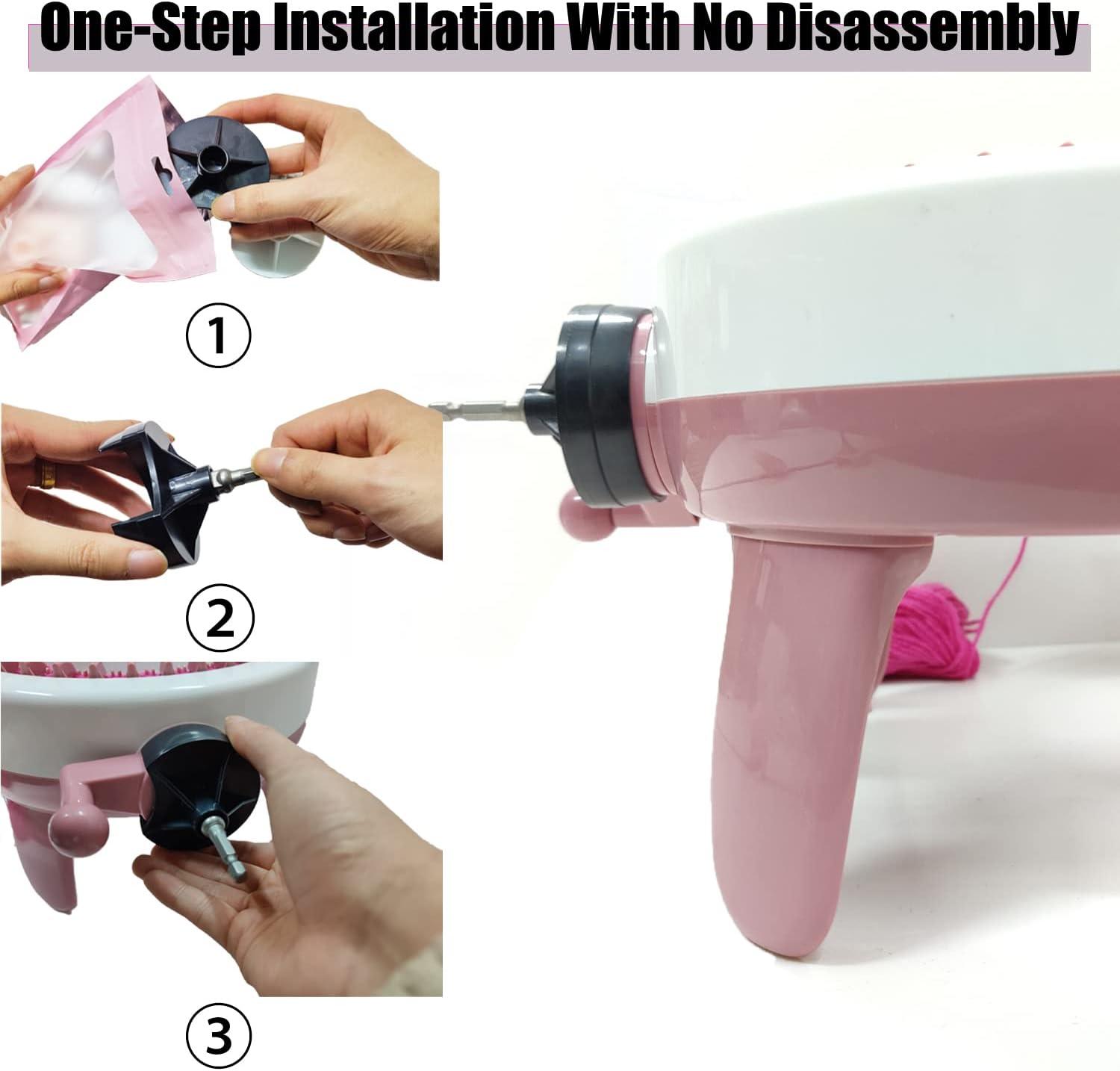 Knitting Machine Drill Attachment for Sentro - Quick Knit Power Adapter ...